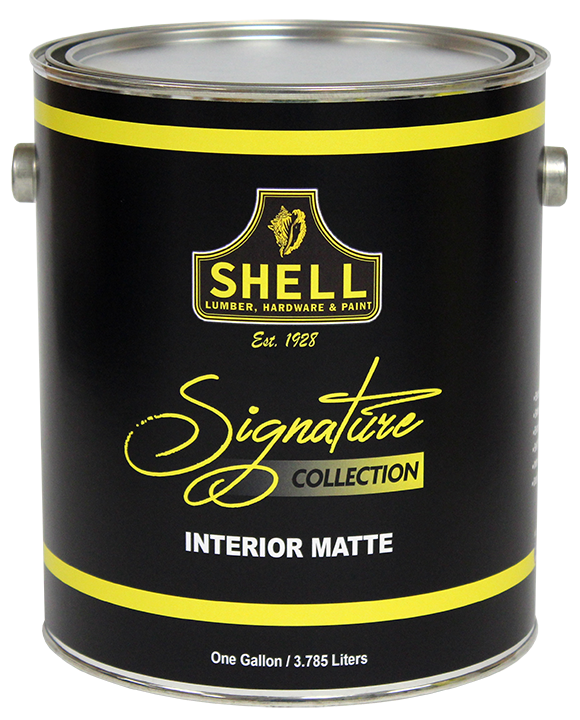 Shell Signature Collection Paint Matte White Quart – Shell Lumber and ...